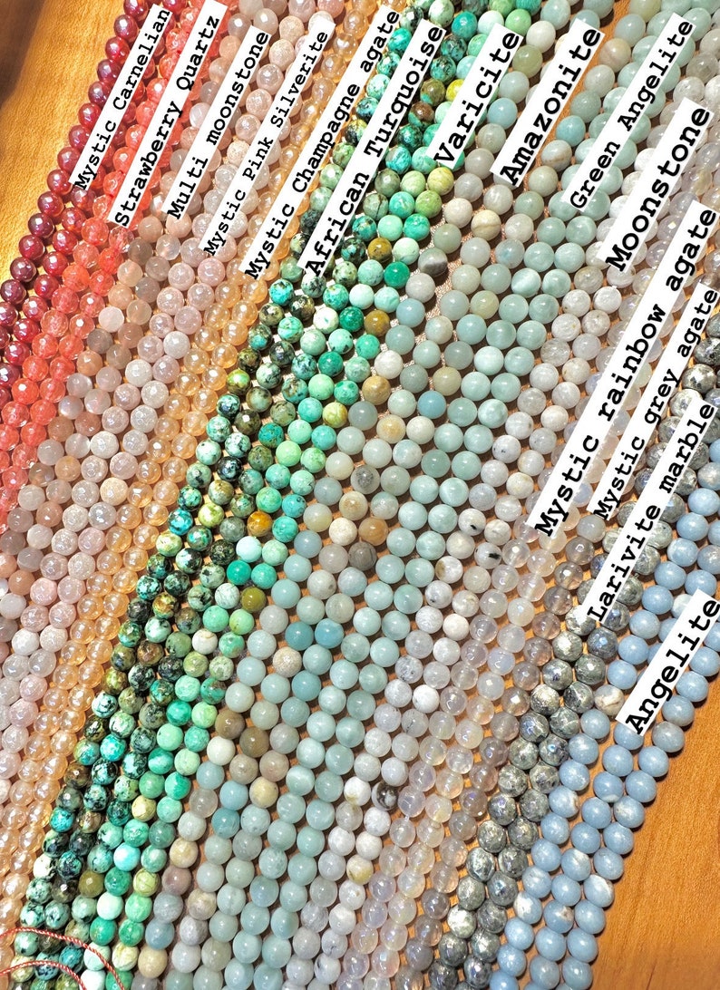 Custom Name Gemstone Bracelet: Personalized Word, Affirmation Jewelry ...