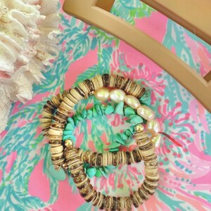 Beachy Blush Pearl and Coconut Shell With 14k Gold Filled Beads No ...
