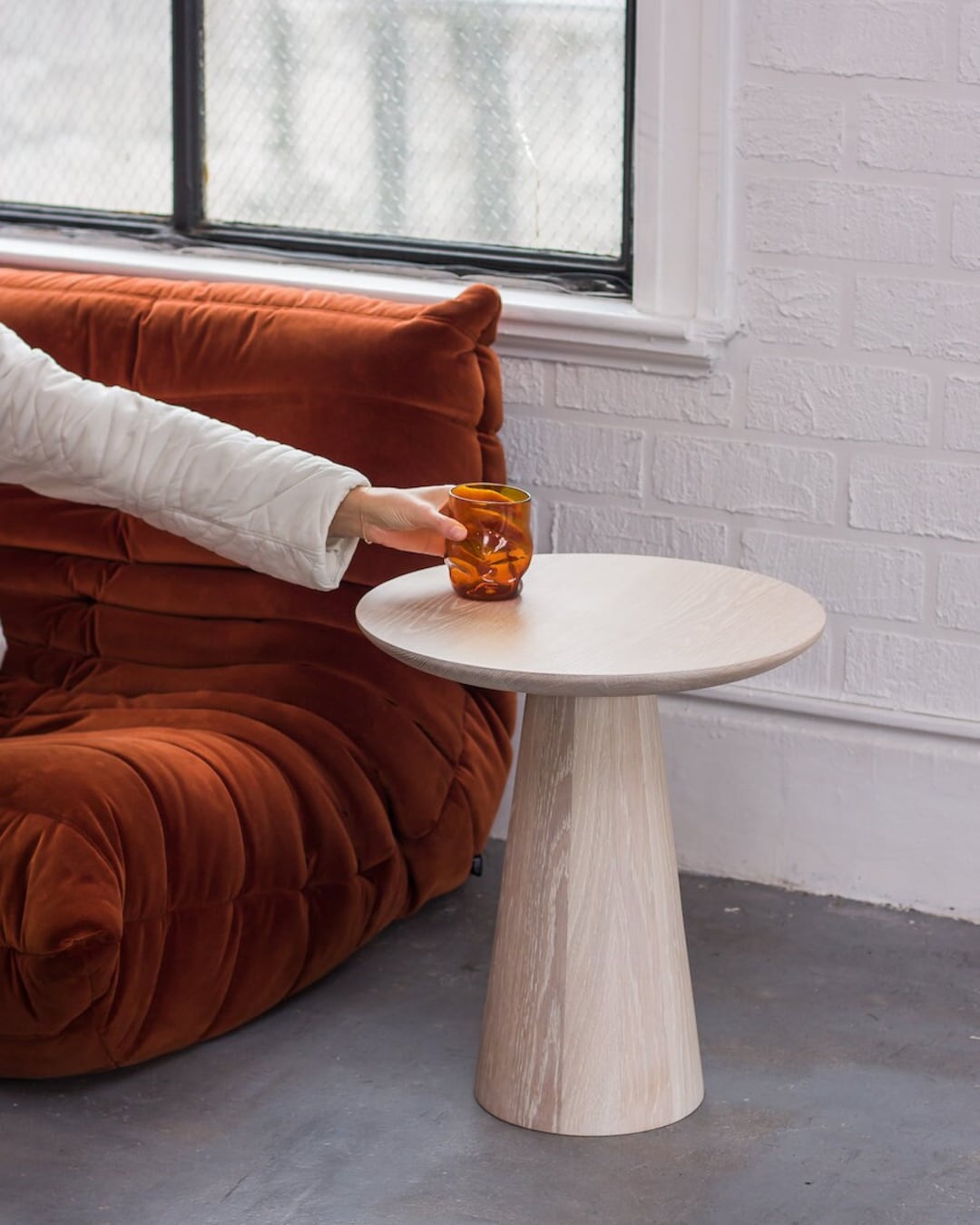 Stance Side Table Minimal Space Saving Design Solid Oak - Etsy