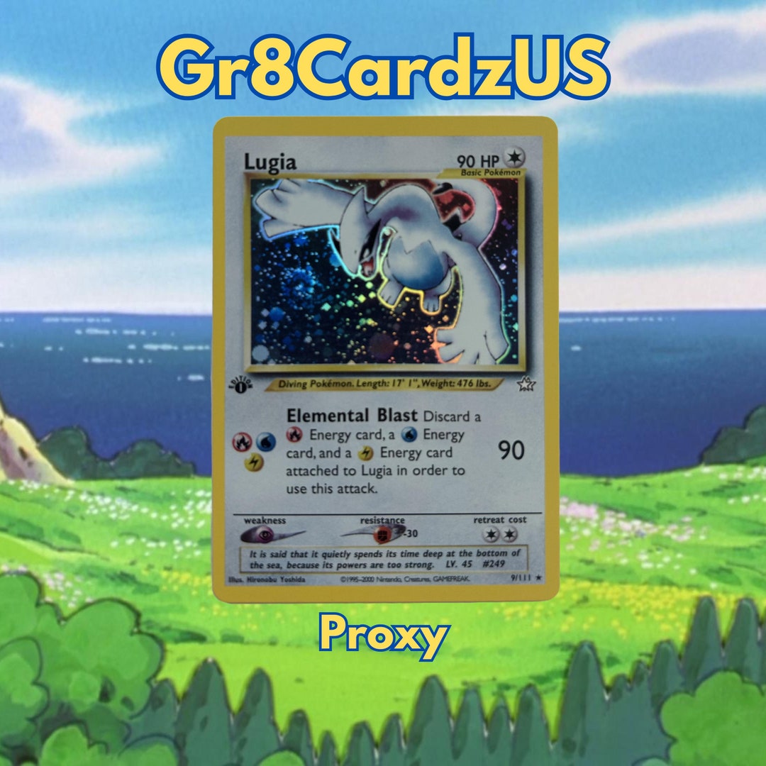 Lugia 1st Edition - Vintage Pokemon Cards - Neo Genesis 9/111 Holo Rare ...