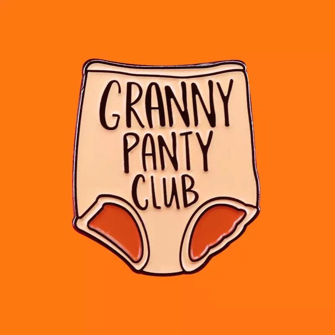 Granny Panty Club Enamel Pin Etsy