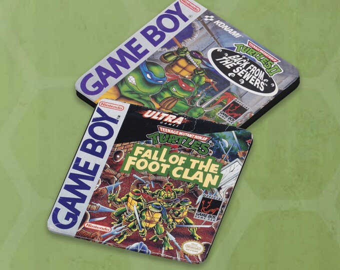 TMNT NES Coaster Ninja Turtles Coaster Video Game Coaster - Etsy
