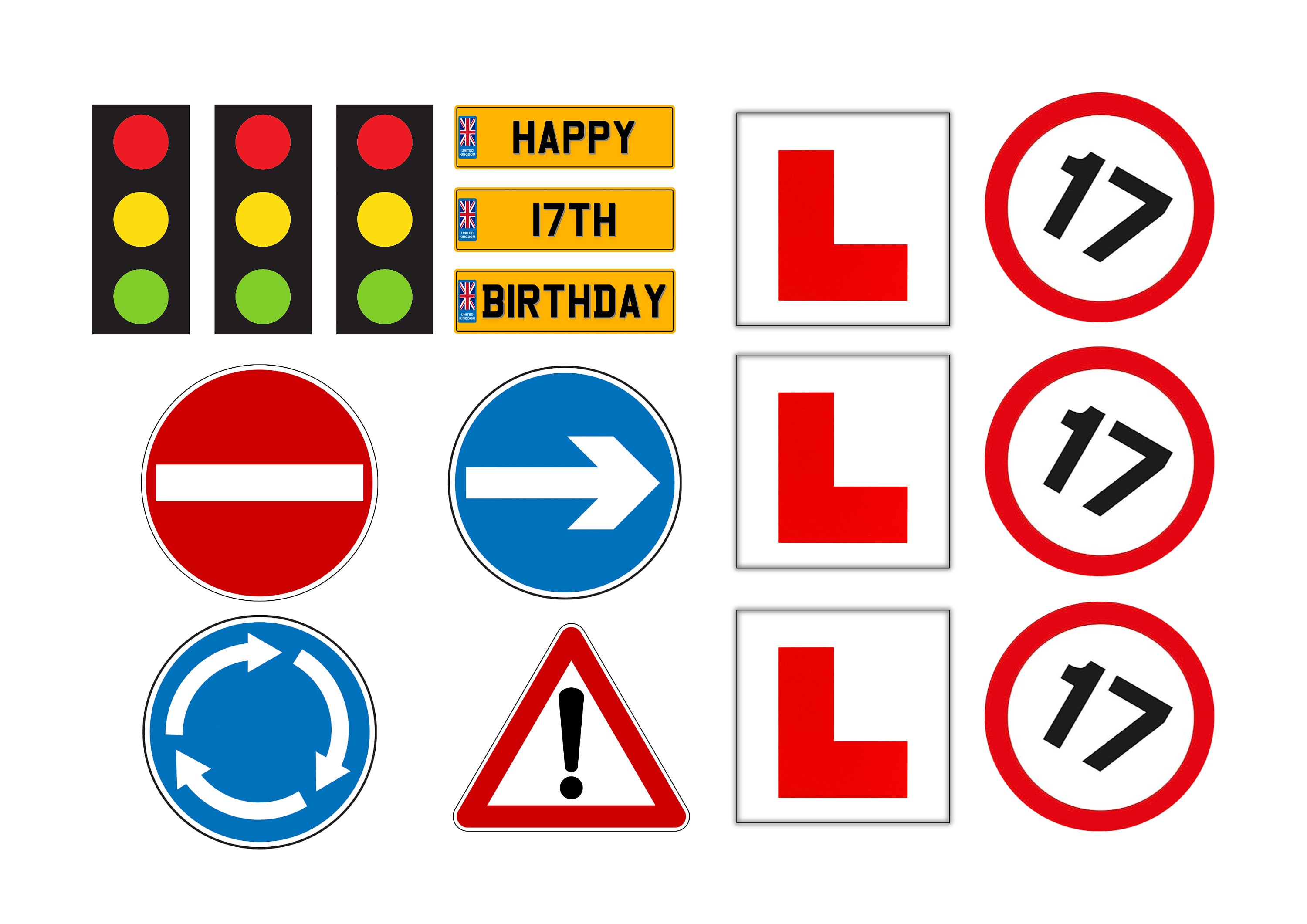 Learner Driver Cupcake Topper 17th Birthday or Any Age You Choose - Etsy UK