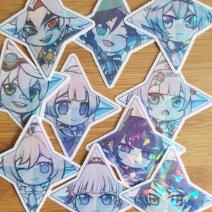 Genshin Impact Primogem Character Vinyl Sticker - Etsy