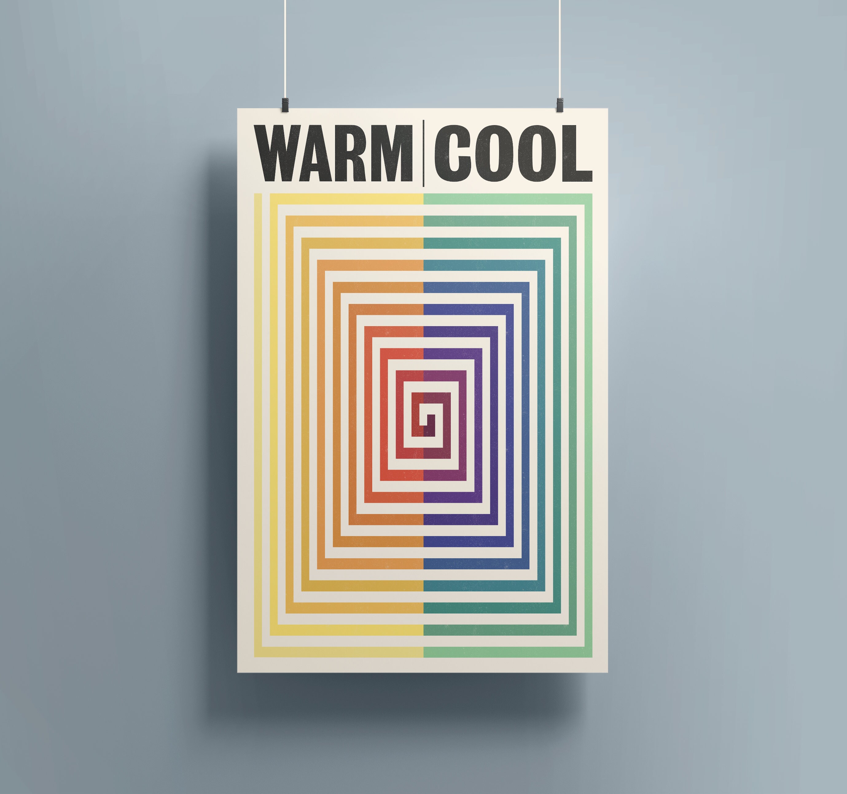 WARM/COOL Poster Original Art Print for Art Classroom/studio - Etsy