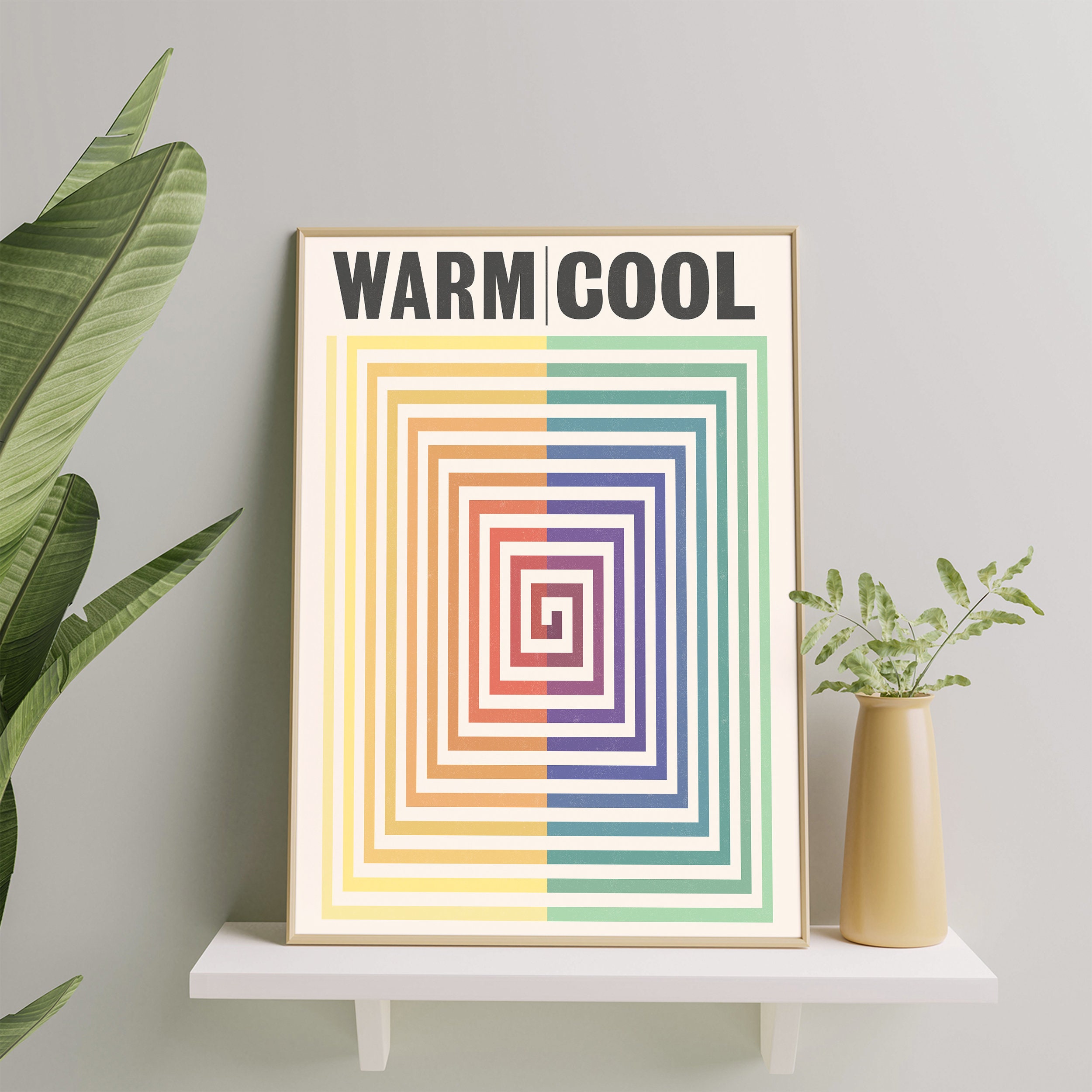 Warm & Cool Colors Art Print – Vintage Graphic Educational Poster - Etsy