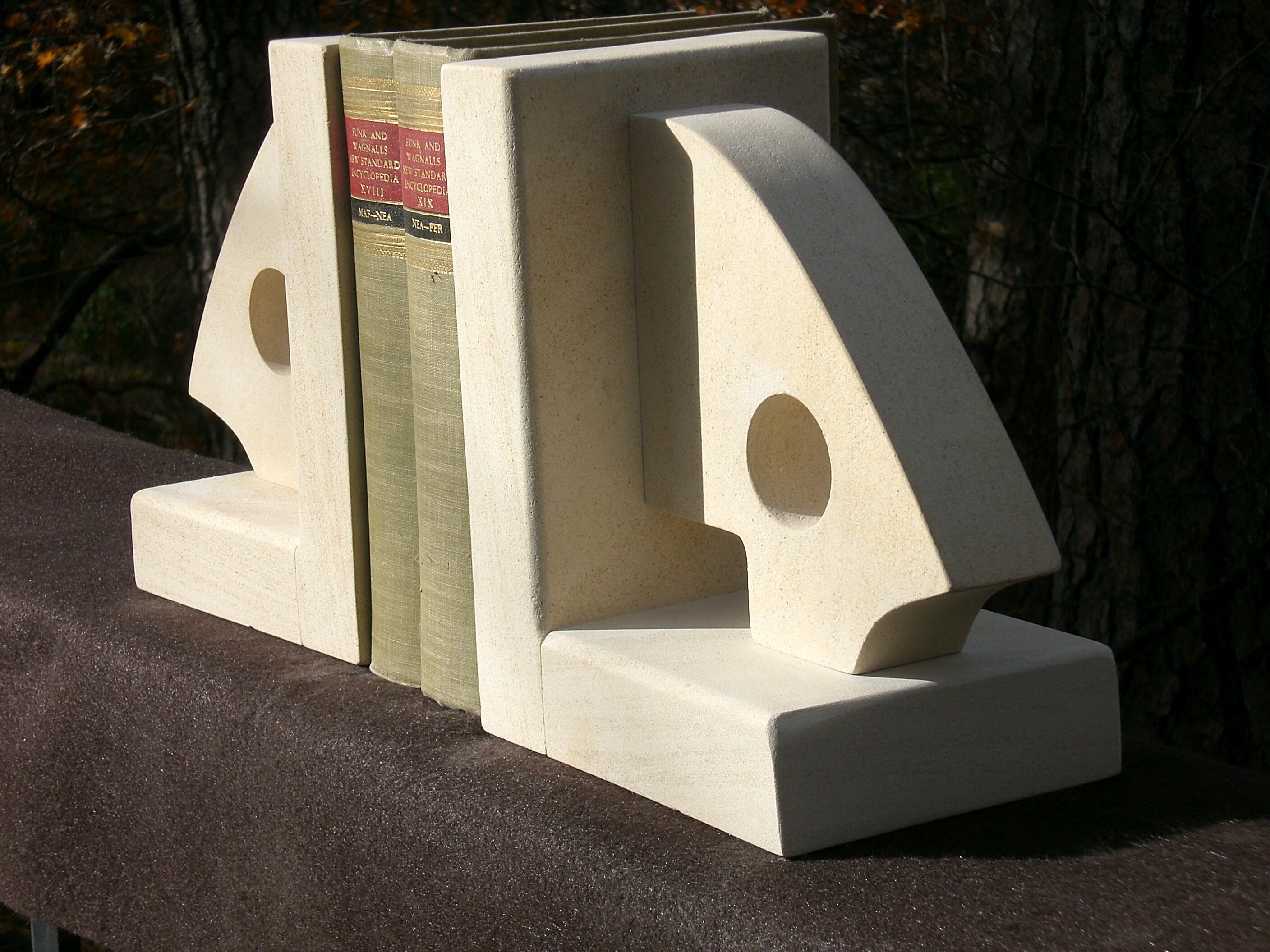 These Are Texas White Veneer Stone Bookends Made by Jim Roughly 37 ...