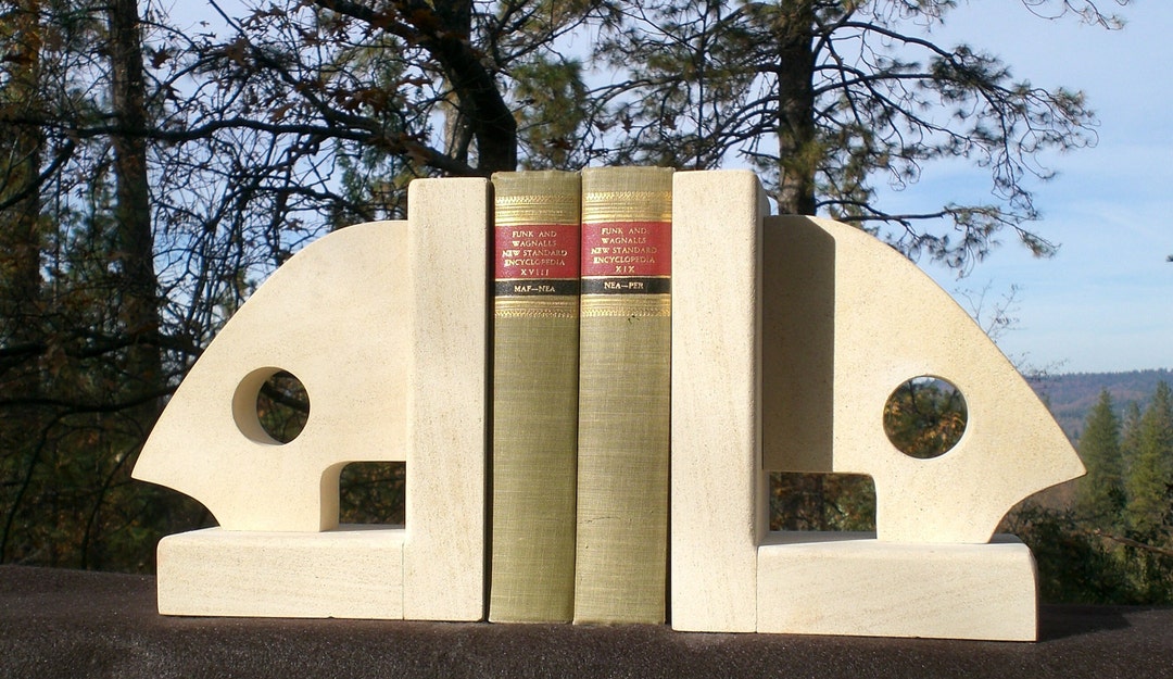 These Are Texas White Veneer Stone Bookends Made by Jim Roughly 37 ...
