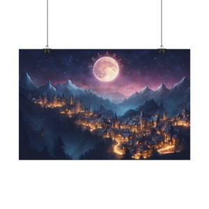 Velaris Textured Watercolor Matte Posters ACOTAR Inner Circle Poster ...