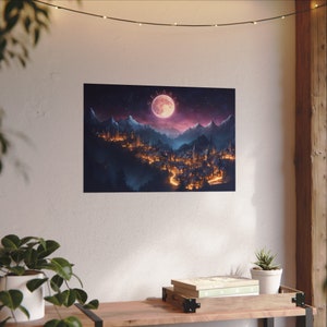 Velaris Textured Watercolor Matte Posters ACOTAR Inner Circle Poster ...