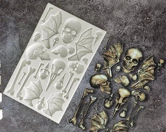1454 Skeleton Bones Mold Halloween - Etsy
