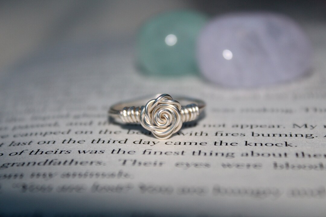 Rose Wire Ring - Etsy