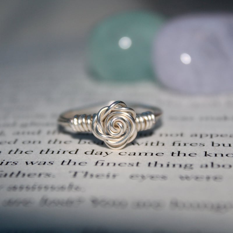 Wire Rose Ring - Etsy