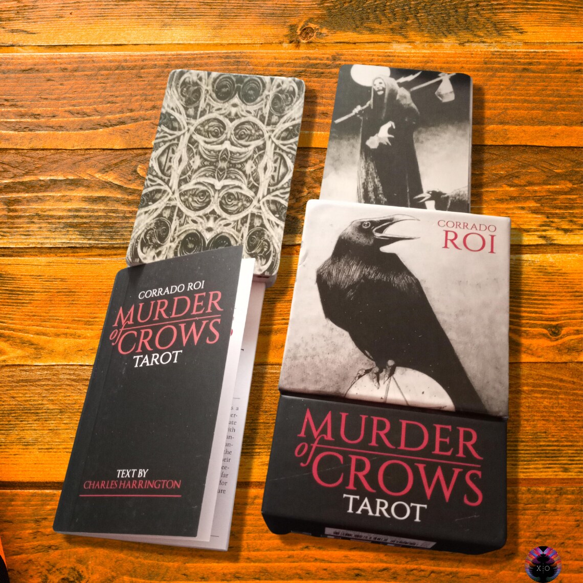 Murder of Crows Tarot Deck & Guidebook | Gothic Black and White Cards ...