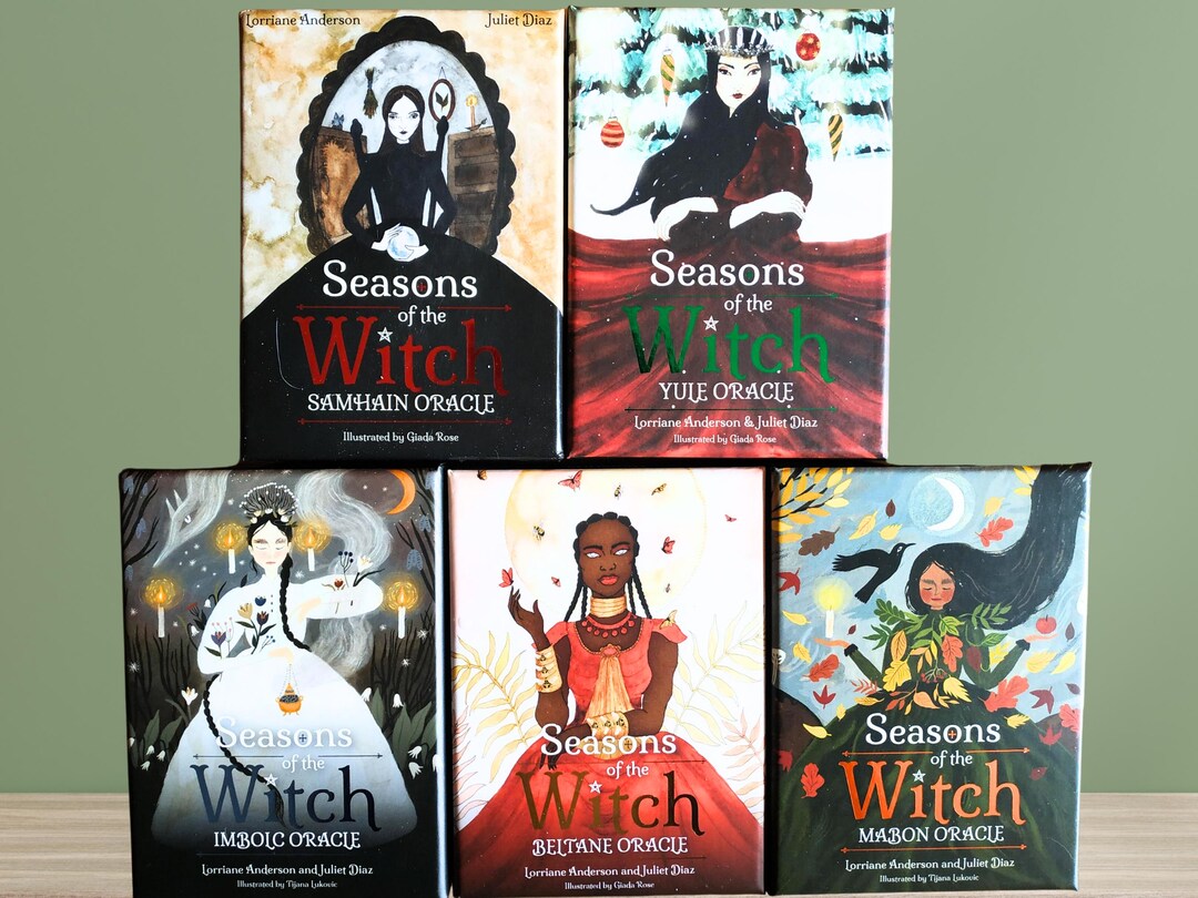 Seasons of the Witch Oracle Cards: Samhain, Yule, Beltane With ...