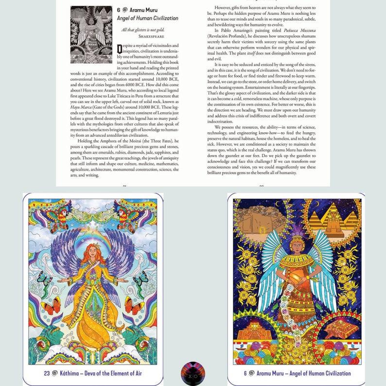 The Amazonian Angel Oracle Cards With Guidebook Working With Angels ...