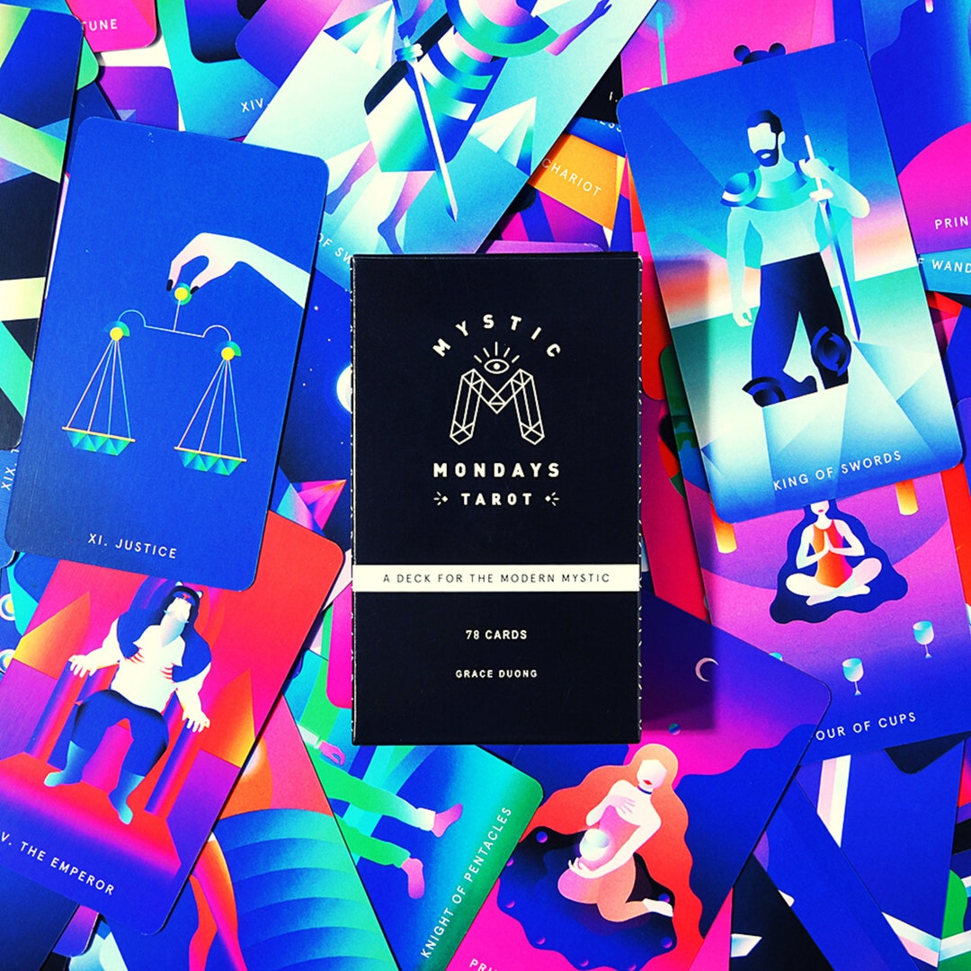 Minimalist Tarot Cards: Mystic Monday Tarot & Guidebook - Etsy