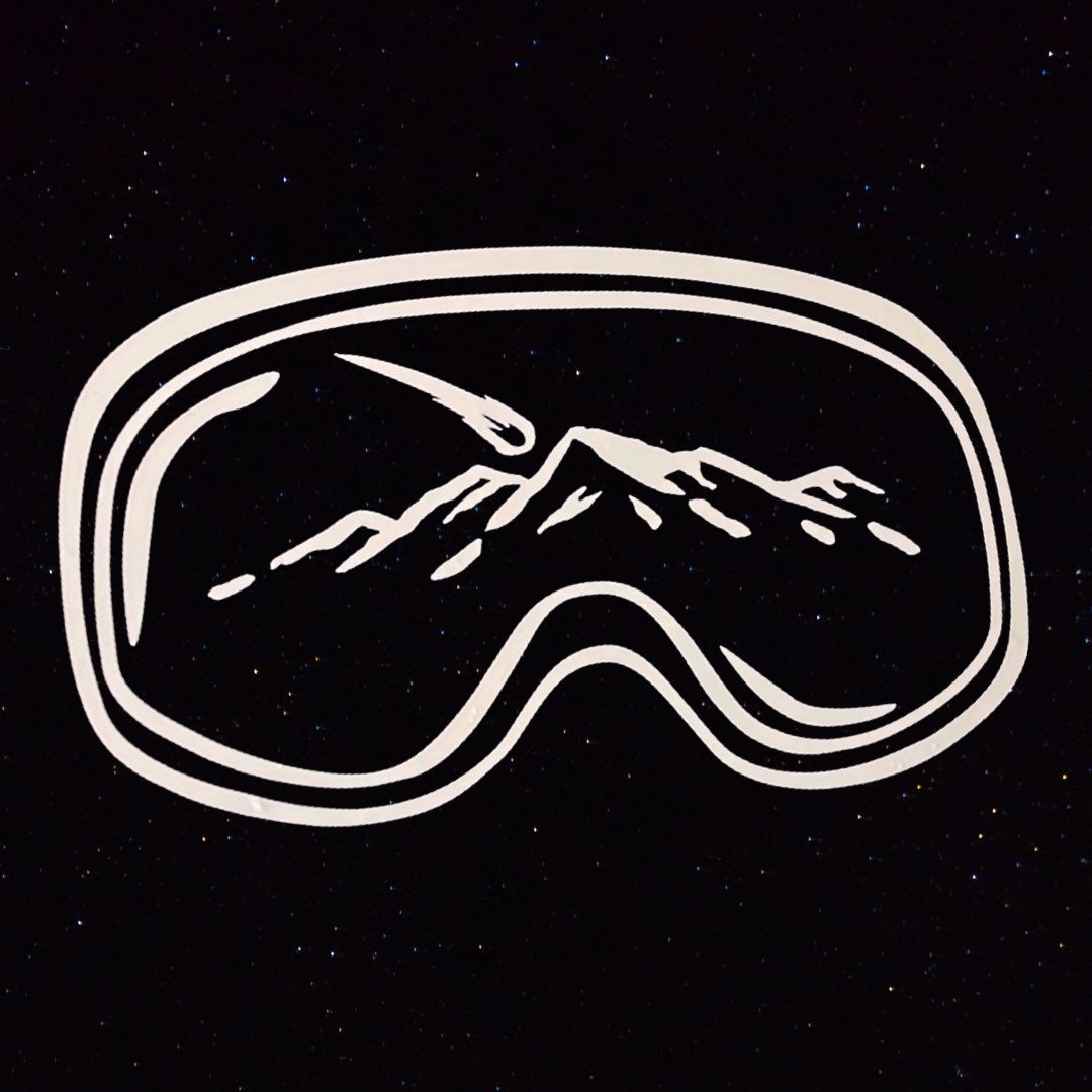 Ski Goggle Car Window Decal Ski Mountain Window Decal Ski Sticker ...
