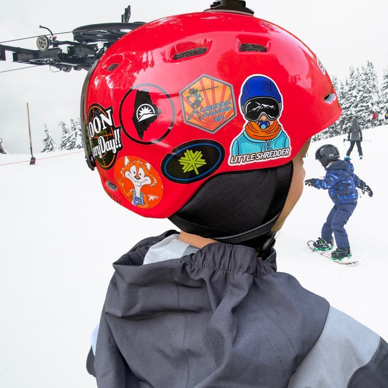 Toddler Ski Helmet Sticker | Sippy Cup Sticker | Ski Sticker Decal ...