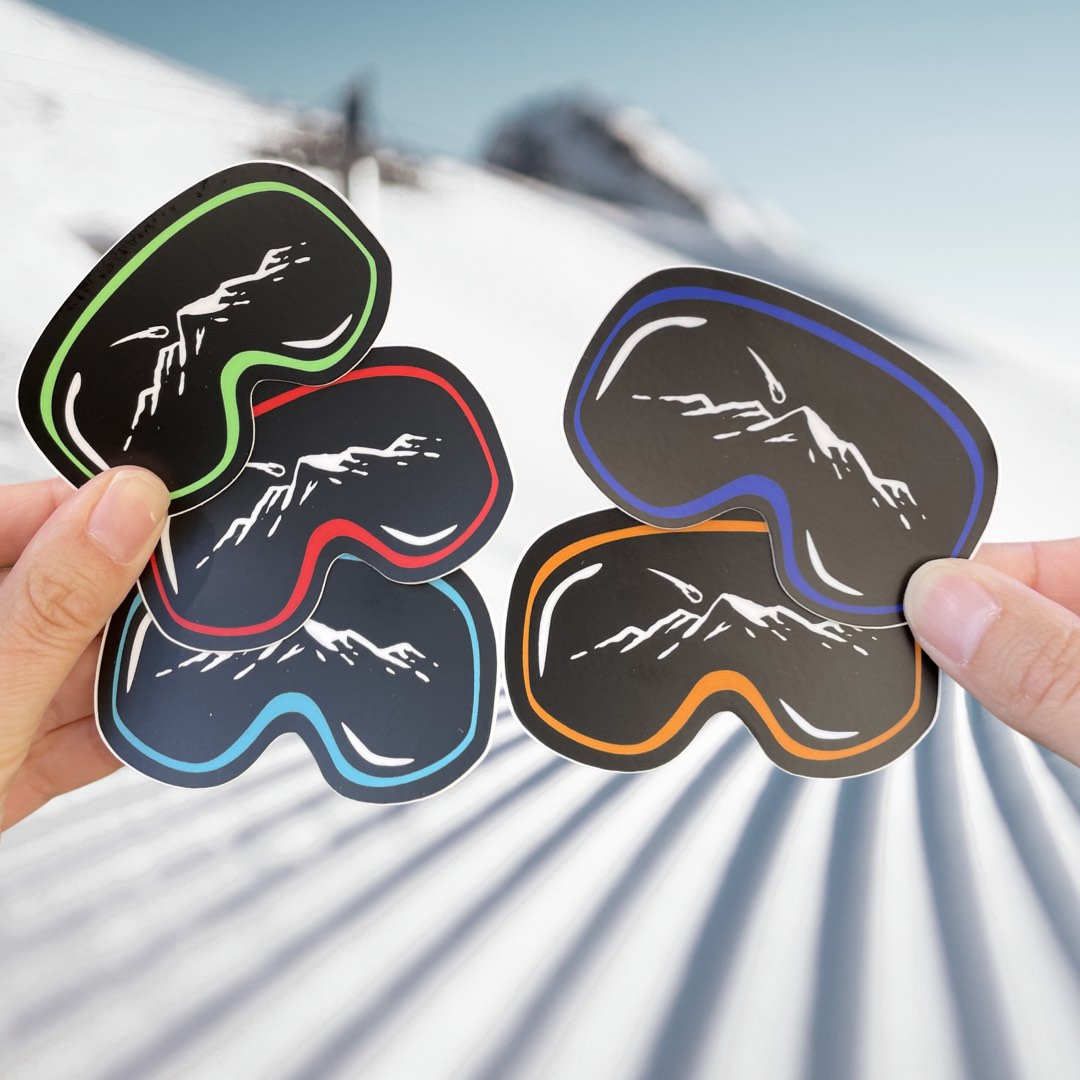 Ski Goggles Sticker Pack | Ski and Snowboard Helmet Sticker | Water ...