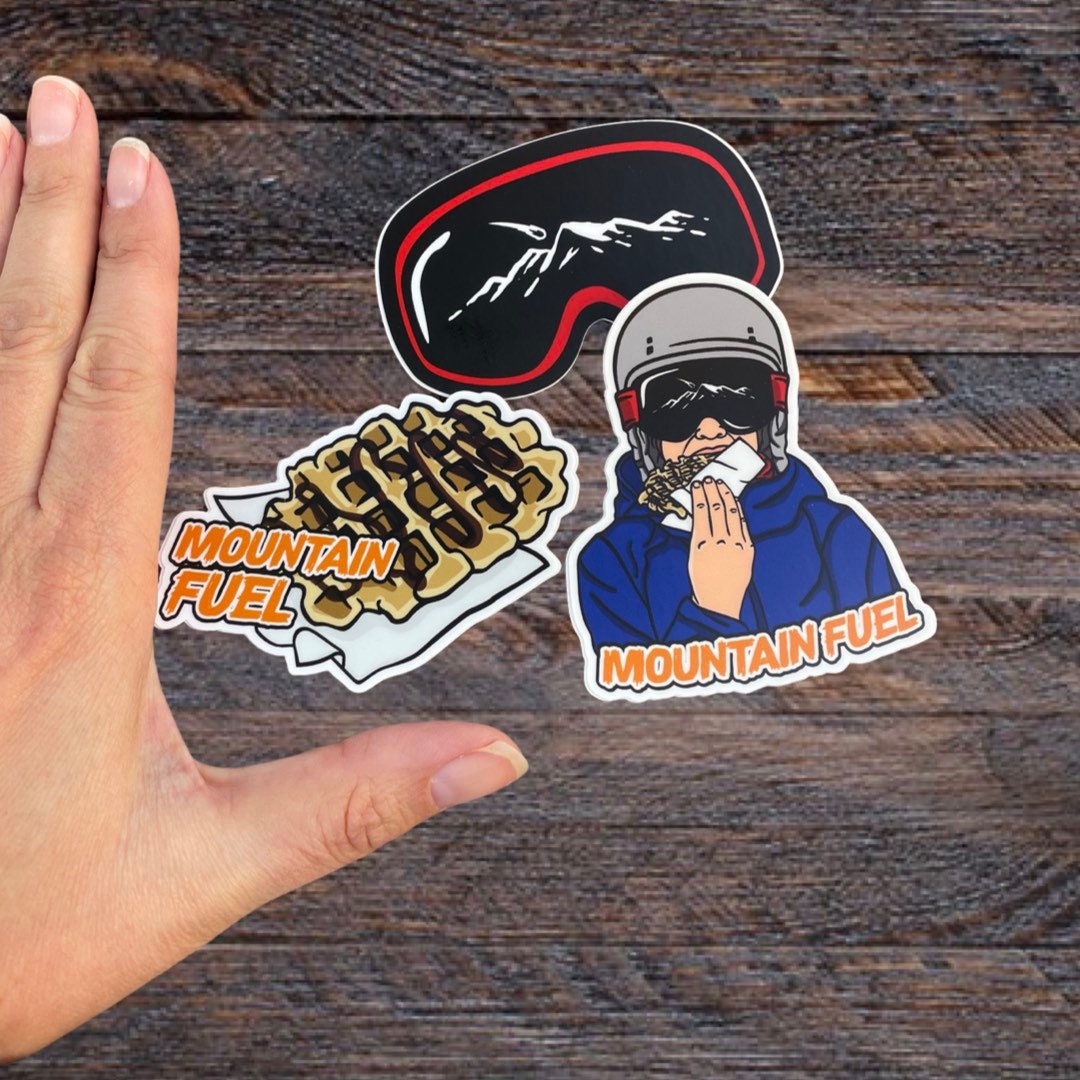 Ski Helmet Sticker Pack: Weatherproof Vinyl Decals - Etsy