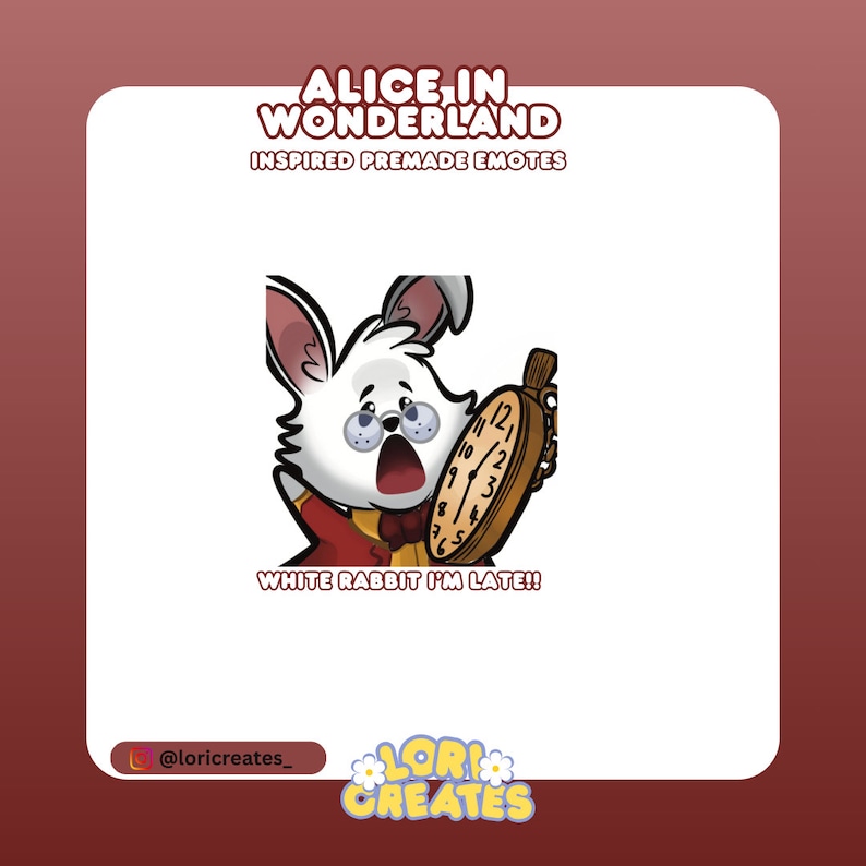 Alice in Wonderland Inspired Emote | WHITE RABBIT I'm LATE 2024 ...