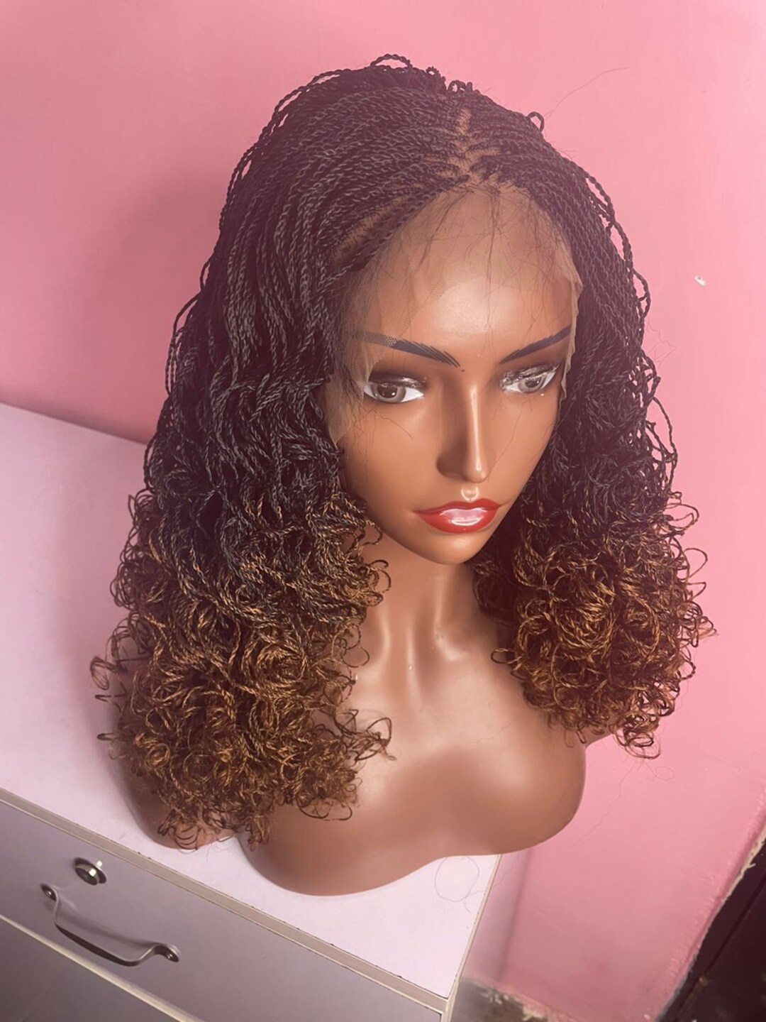 Handmade Micro Twist Braided Wig - Etsy