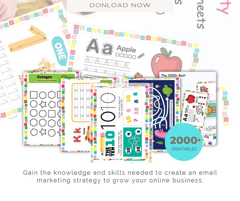 Preschool Pre-k Kindergarten Learning Bundle Activity - Etsy