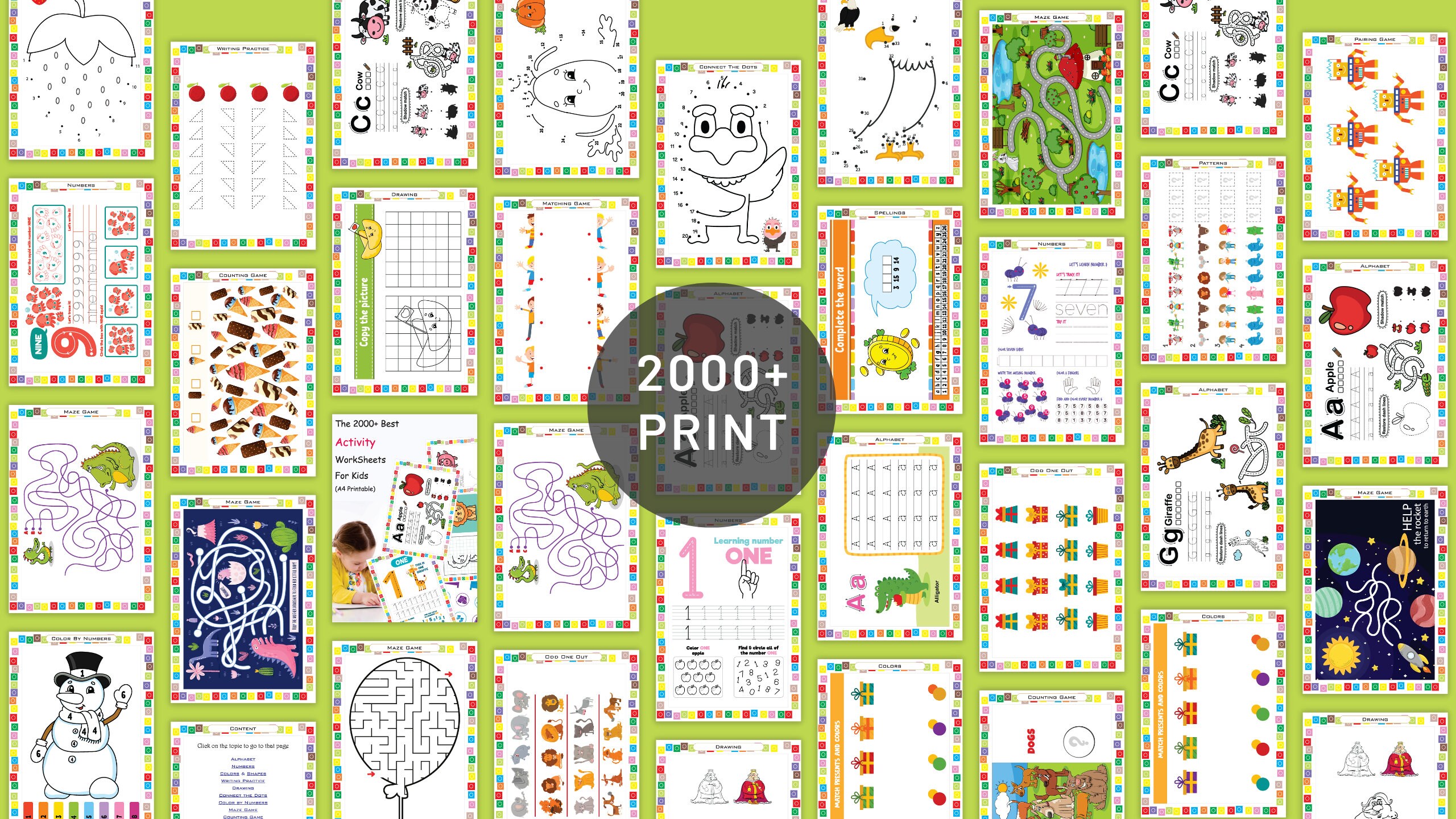 Preschool Pre-k Kindergarten Learning Bundle Activity - Etsy