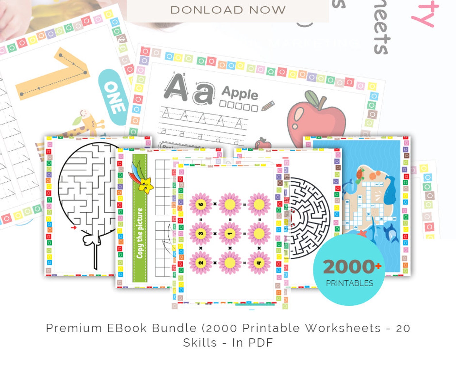 Preschool Pre-k Kindergarten Learning Bundle Activity - Etsy