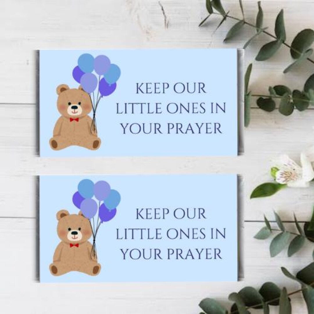 CANVA Editable Chocolate Bar Wrapper Templatebaby Welcome Wrapper Bear ...