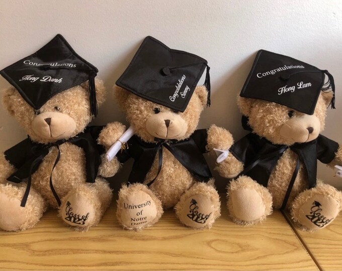 Personalised Graduation Bear Graduation Gift Personalised Graduation ...