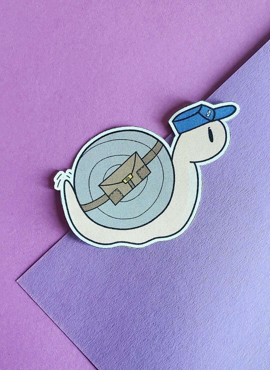 Cute Snail Mail Sticker-die Cut Snail - Etsy