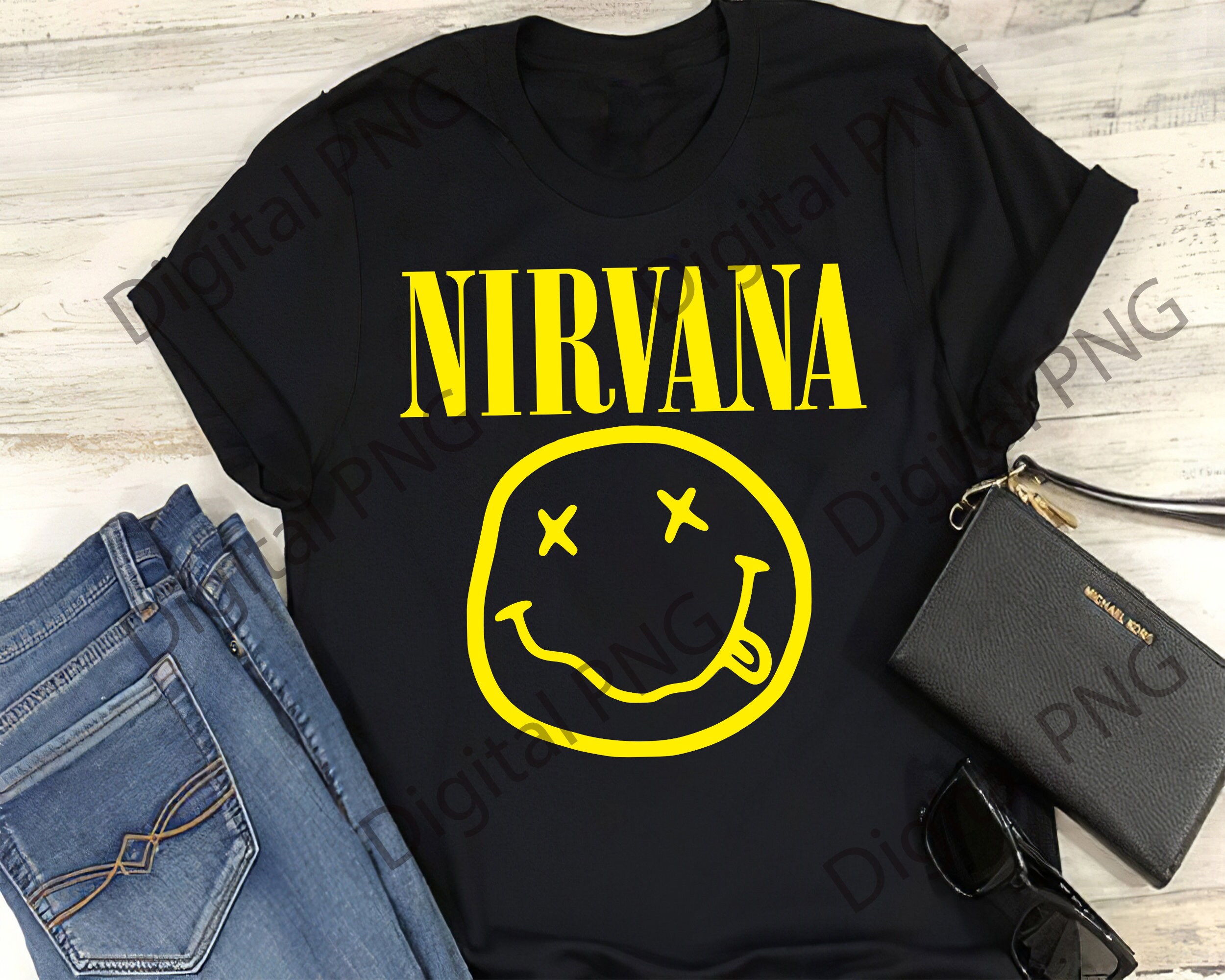 Nirvana Rock Bands Designs Png classic Rock Band Design Rock Digital ...