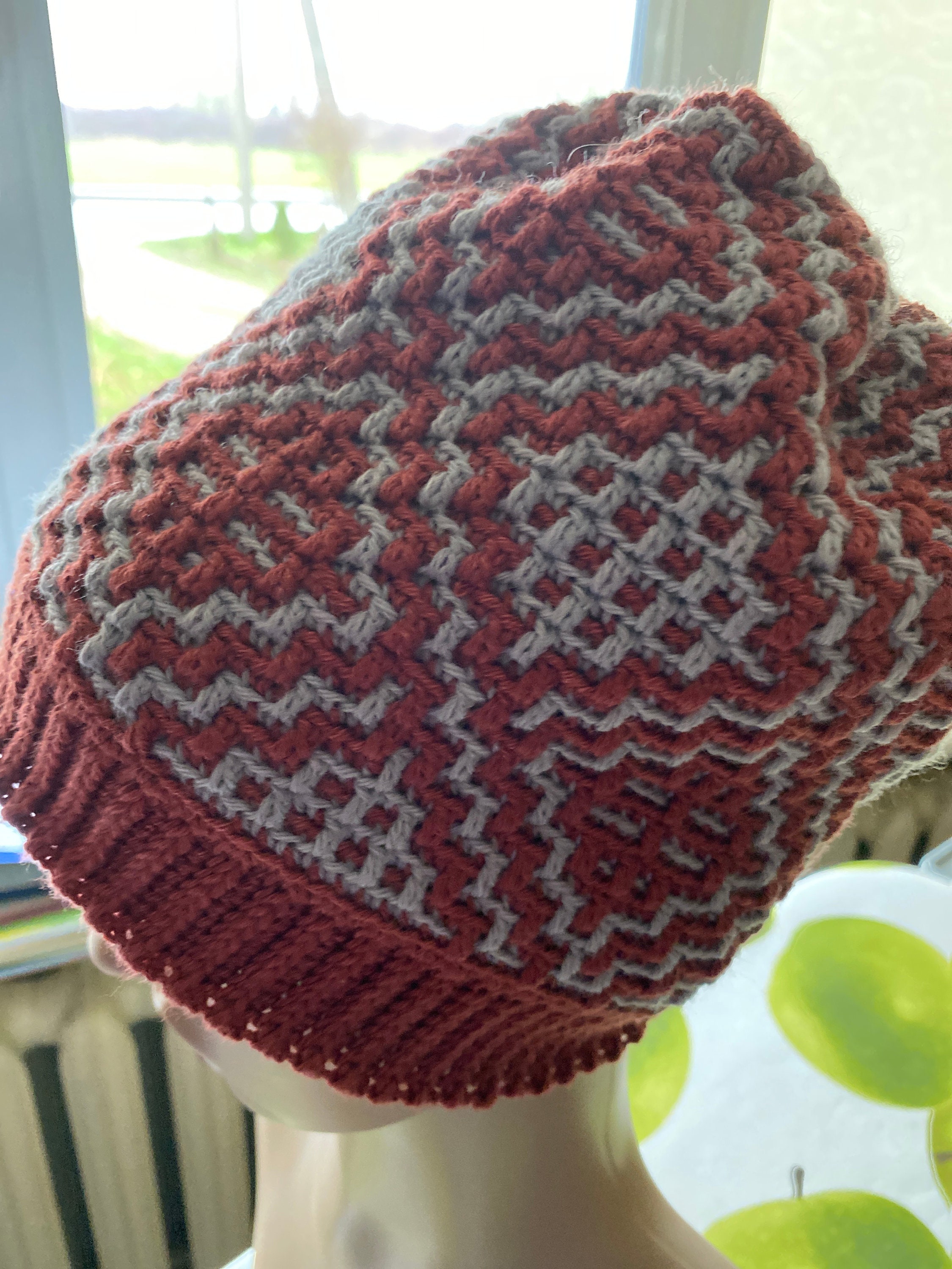 MOSAIC CROCHET Hat PATTERN - Nazli Mosaic Crochet Beanie/hat Pattern ...