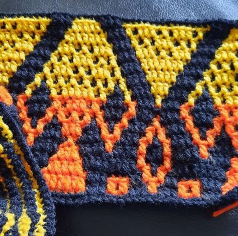 Mosaic Afghan Pattern Overlay Mosaic Crochet Pattern - Etsy