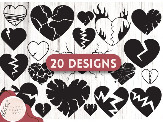 Shattered Heart Clipart Free
