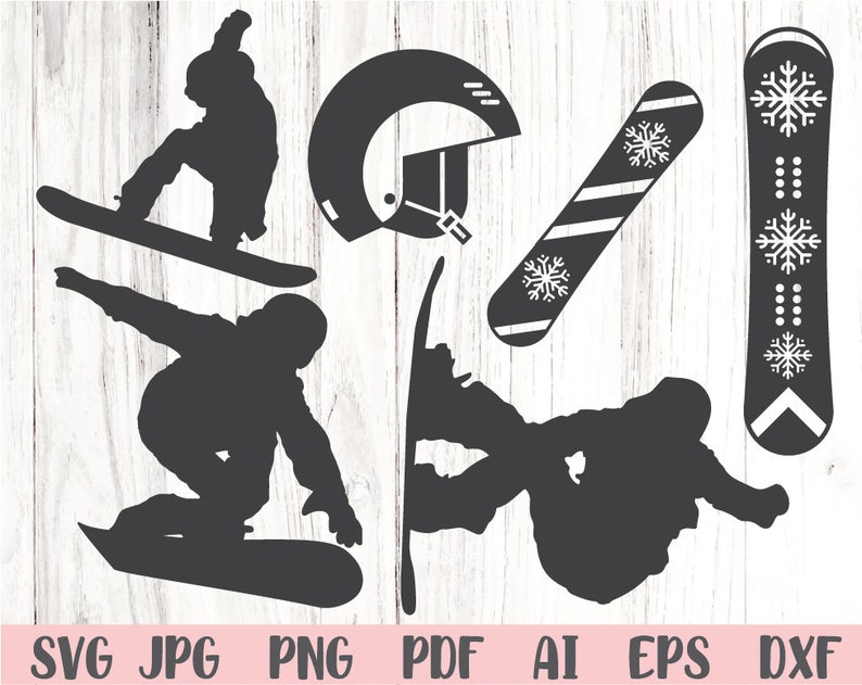 Snowboard Bundle Svg Snowboard Svg Instant Download Svg Files - Etsy