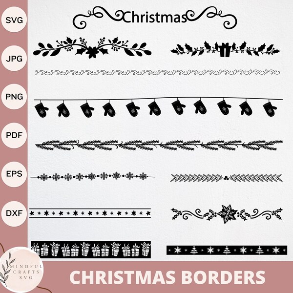 Christmas Frame Svg - Etsy