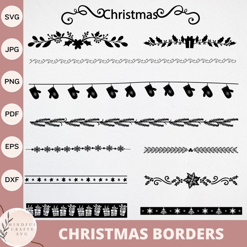 Christmas Frame Svg - Etsy