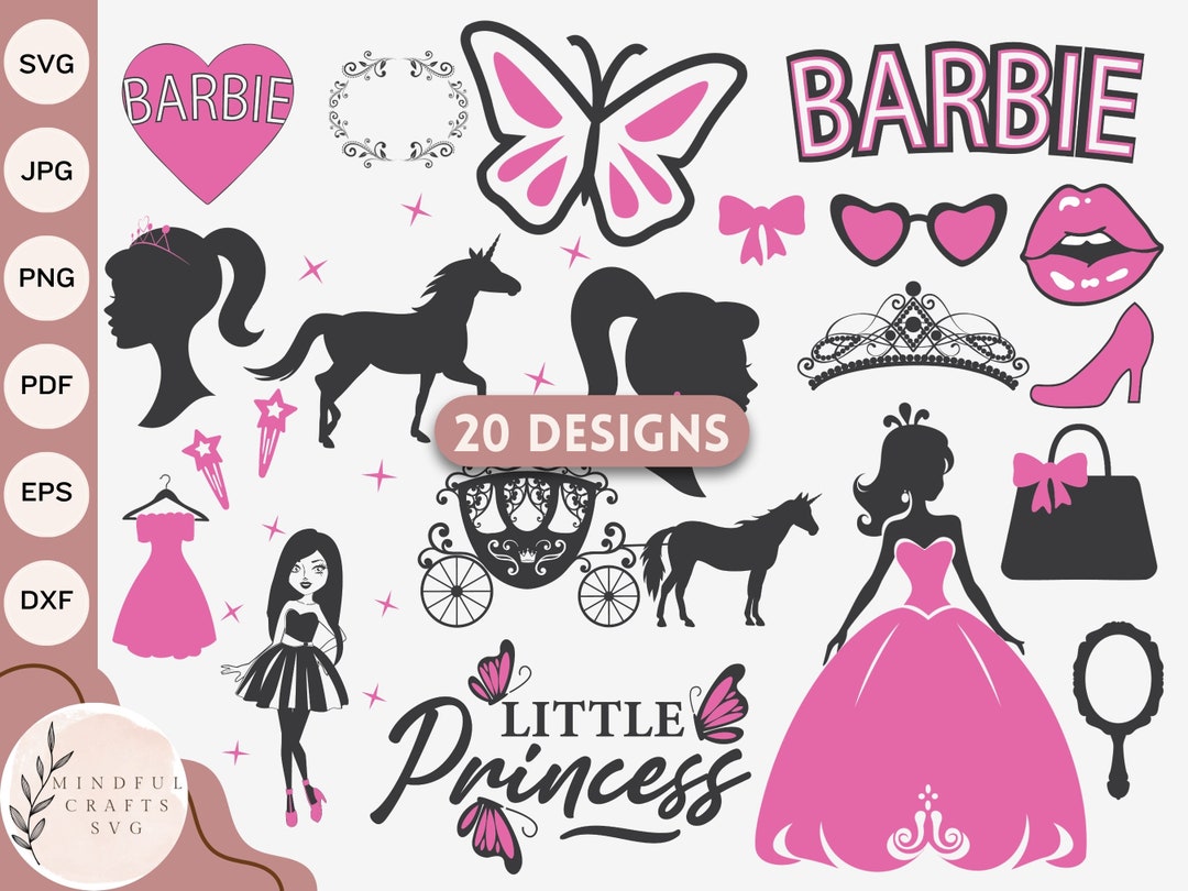 Doll Bundle SVG for Cricut Digital Doll Icons, Layered Svg Files ...