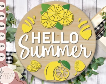 Lemon Door Hanger Template - Etsy