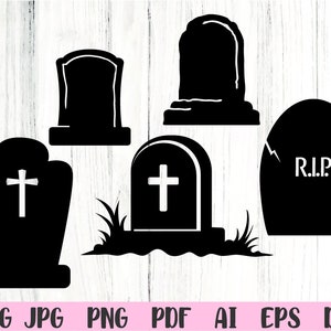 Tombstones Svg Gravestone Svg Graveyard Svg Svg Files for - Etsy UK
