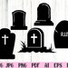 Tombstones Svg Gravestone Svg Graveyard Svg Svg Files for - Etsy UK