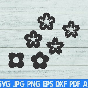 Flowers Svg Flower Svg Floral Svg Botanical Svg Svg Files for - Etsy