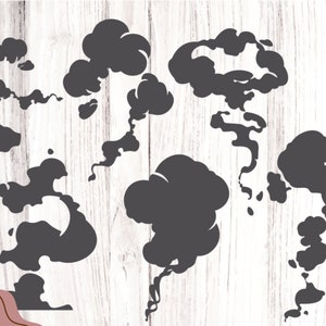 Smoke Bundle SVG Smoke Effect Cartoon SVG Files for Cricut Instant ...