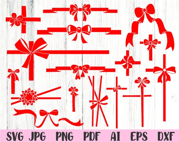 Cinta de regalo svg regalo svg cinta svg arco svg svg archivos - Etsy ...