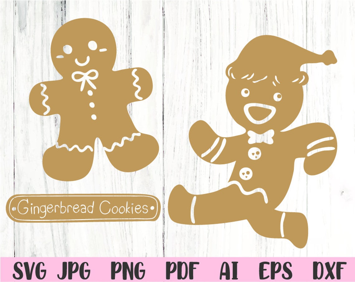 Gingerbread Man Svg Gingerbread Svg Christmas Svg Svg Files - Etsy