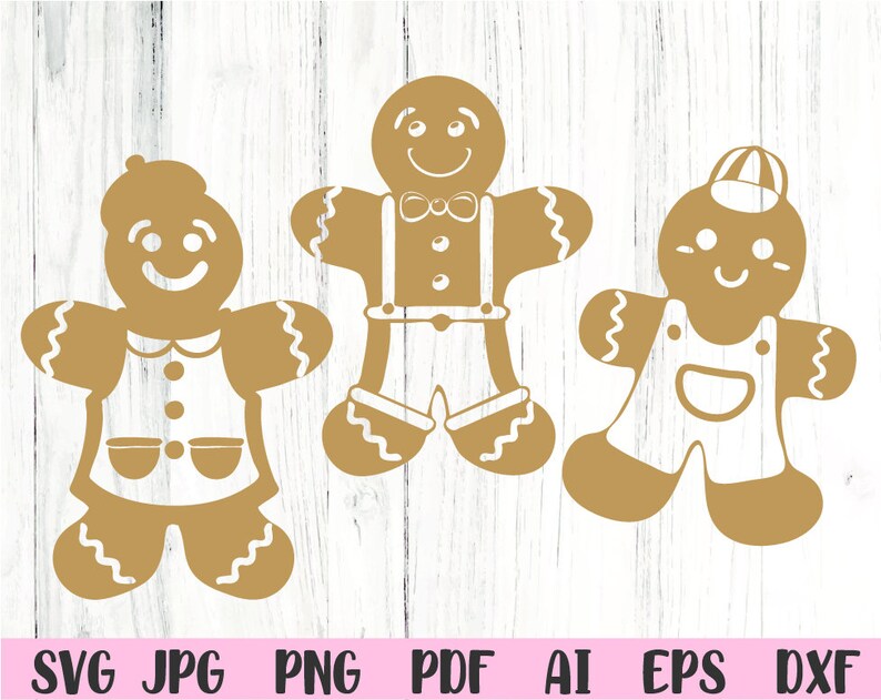 Gingerbread Man Svg Gingerbread Svg Christmas Svg Svg Files - Etsy