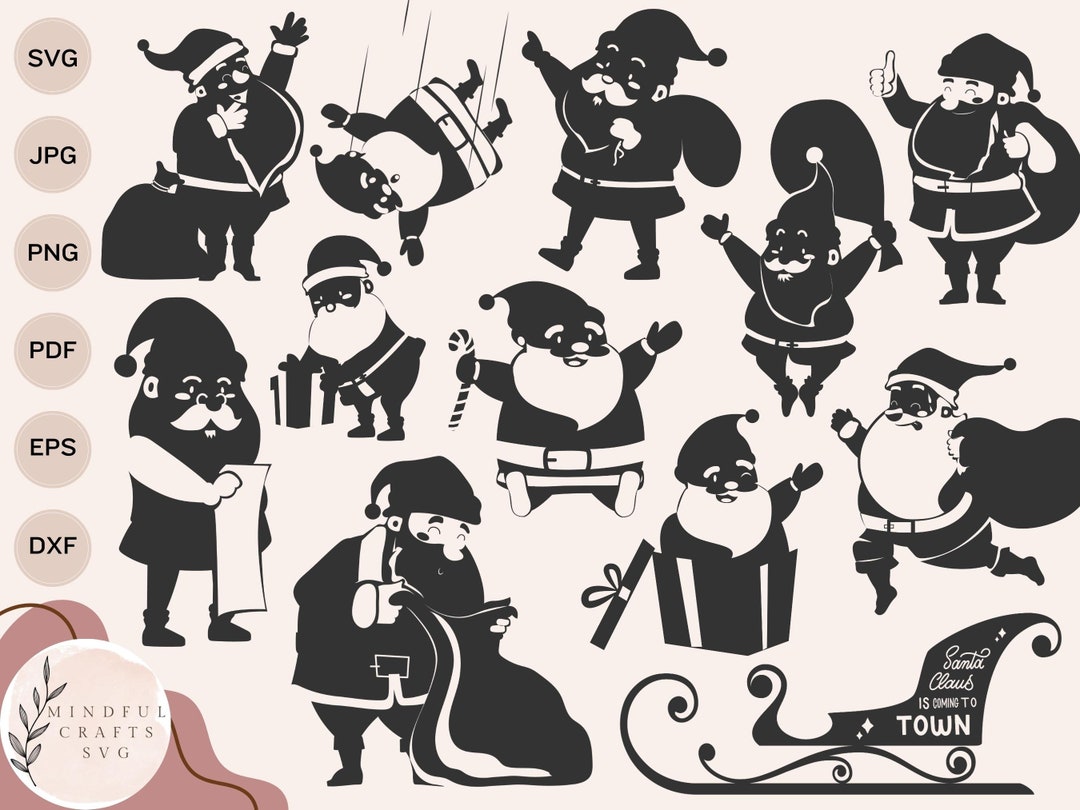 Santa Svg Christmas Svg Santa Claus Svg Svg Files for Cricut Instant ...